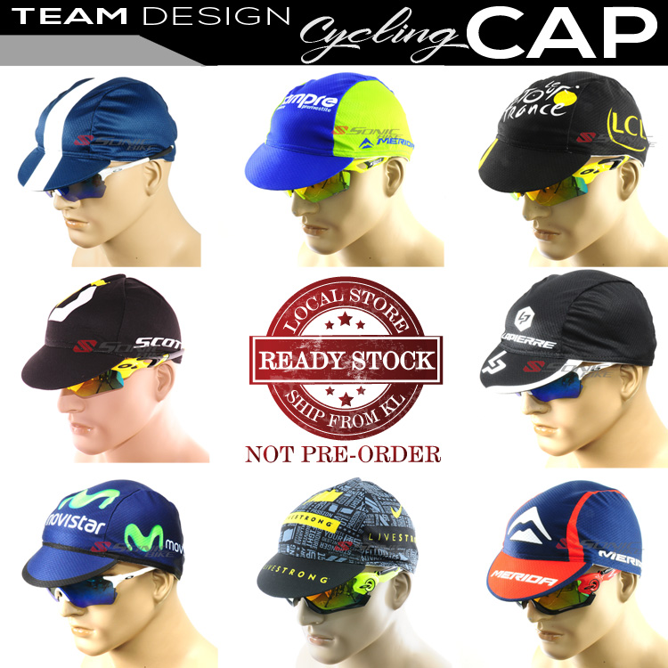 READY STOCK All Team Design Cycling Cap P3 / CAP